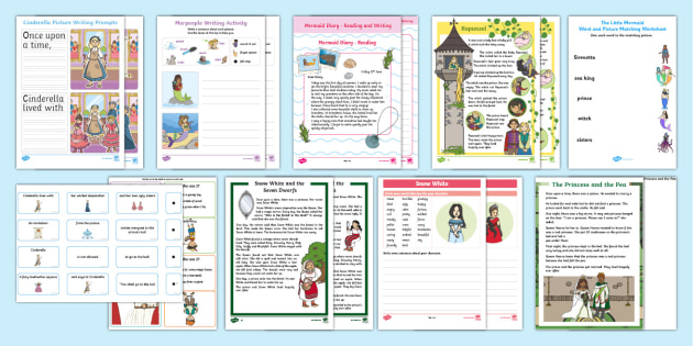* NEW * Princess ESL Reading and Writing Pack - Twinkl ESL