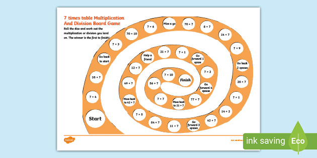 7 Times Table Game Key Stage 2 Maths Primary Resource