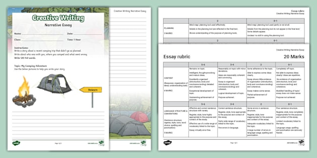 Creative Writing Rubric