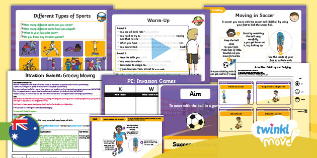 FREE! - Move PE Year 2 Invasion Games Lesson 1: Groovy Moving Lesson Pack