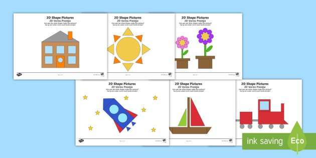 2D Shape Activity English/Afrikaans