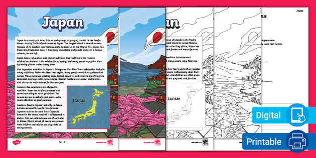 Japan Fifth Grade Reading Comprehension Activity japan-fifth-grade-reading-comprehension-activity