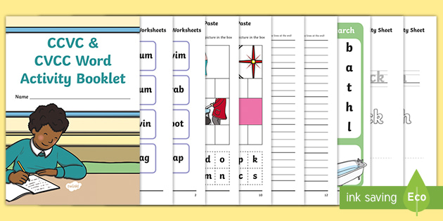 * NEW * CCVC CVCC Word Activity Booklet