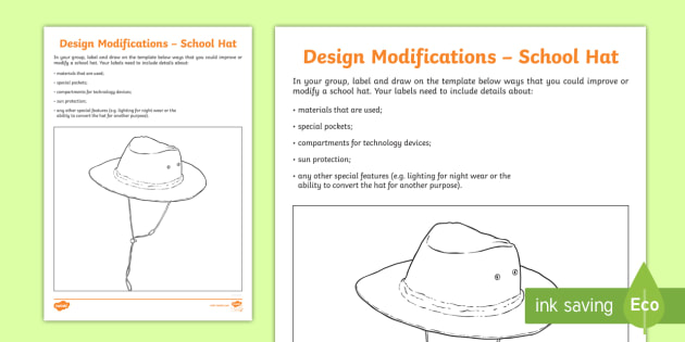 Design Modifications to a School Hat Group Activity