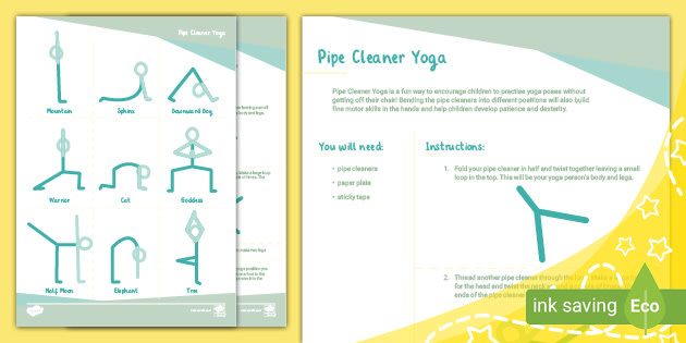 Pipe Cleaner Yoga (teacher made)