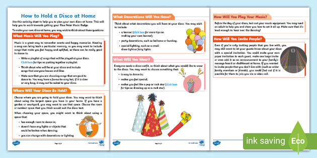 FREE! - How to Hold a Disco at Home (Blue Peter Music Badge ...