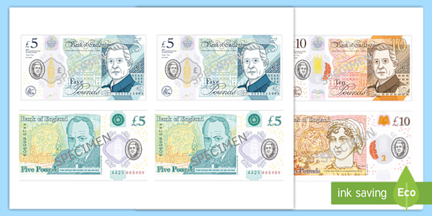 printable notes money
