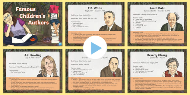 Famous Author PowerPoint (teacher made)
