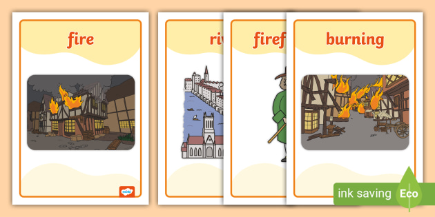The Great Fire of London Display Posters (teacher made)