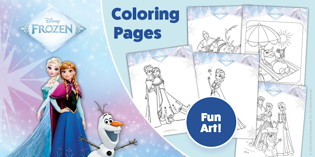 coloring pages disney frozen