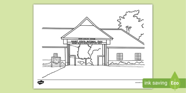 FREE! - Kenya National Park Colouring Sheet | Primary Resources
