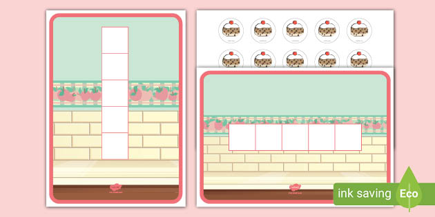 Five Currant Buns Five Frame and Counters Activity