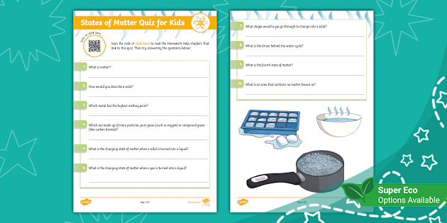States of Matter Quizzes | twinkl.co.uk