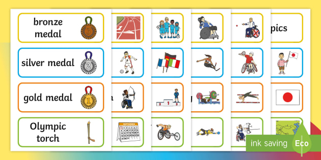 Paralympics SEN Picture Word Cards (teacher made)