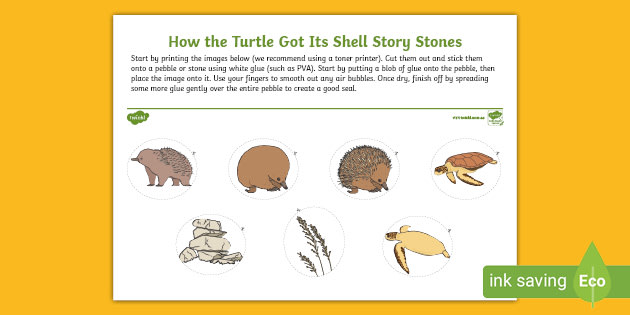 How the Turtle got its Shell Story Stones - Prep HASS