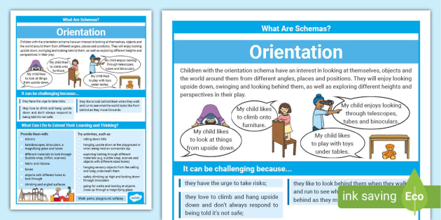 Orientation Schema Information Poster