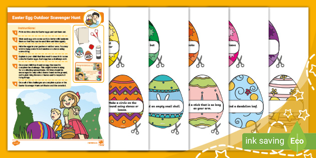 Easter Outdoor Scavenger Hunt (teacher made)