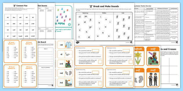 'ff' Sound Activity Stations (teacher made)
