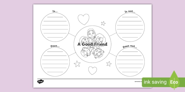 * NEW * Good Friend Activity (teacher made)