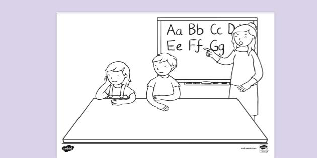 children not listening to information Colouring | Colouring Sheets