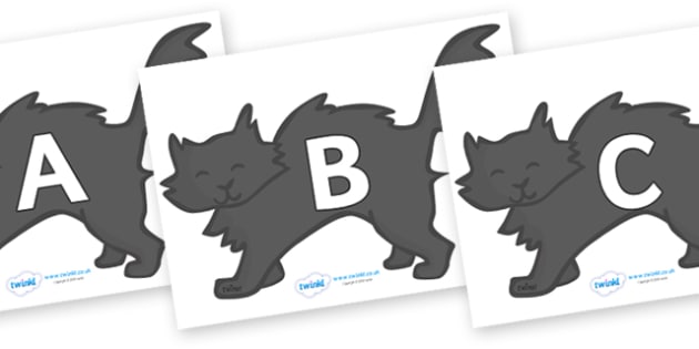 FREE! - A-Z Alphabet on Black Cats (teacher made)