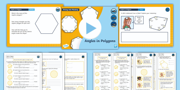 Angles And Polygons Worksheets Grade 6 👉 Angles In Polygons