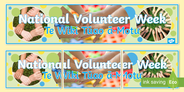 National Volunteer Week Display Banner