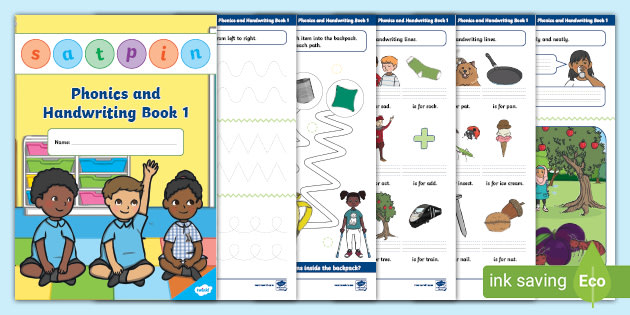 Grade 1 Writing Worksheets | Handwriting And Phonics Booklet