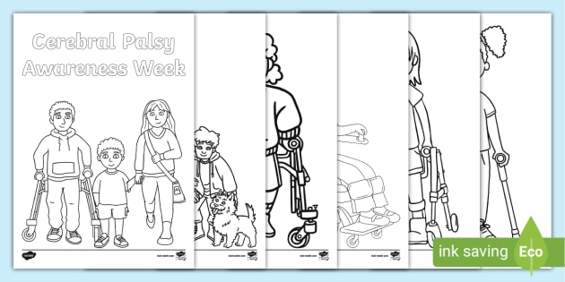 Cerebral Palsy Awareness Week Colouring Pages - Twinkl