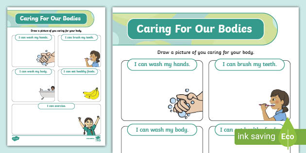 Caring For Our Bodies Activity Sheet (teacher made)