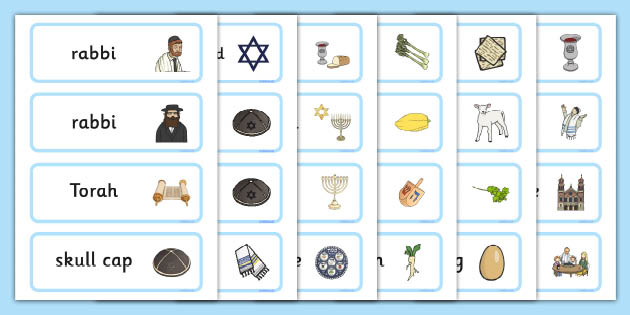 Judaism Word Cards