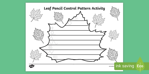 Autumn-Themed Pre-Writing Skills Pencil Control Activity