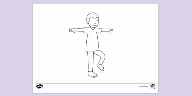 FREE! - Blank Balance Colouring Sheet (teacher made)