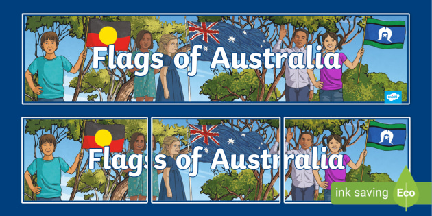Torres Strait, Australian, and Aboriginal Flag Banner