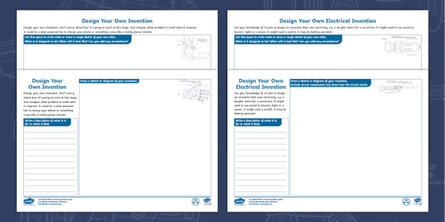 Design Your Own Invention Activity | KS2 (teacher made)