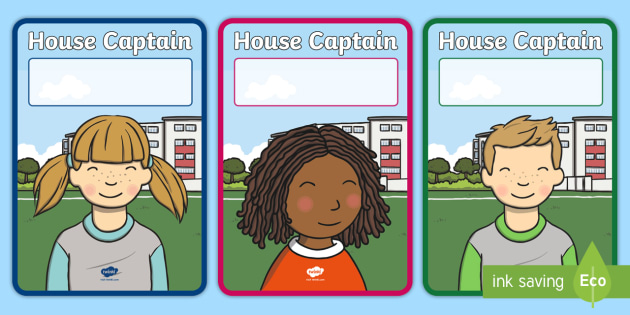 House Captain Display Sign (teacher made)