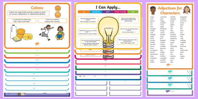 English Working Wall - 5th/6th Class Display Pack