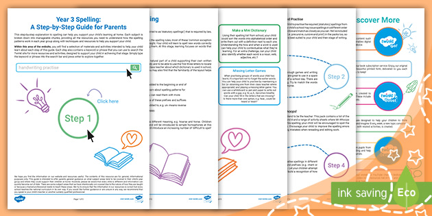 Year 3 Spelling: A Step-by-Step Guide for Parents