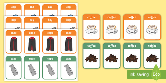 /k/ vs /t/ Initial Sound Snap Cards (teacher made)