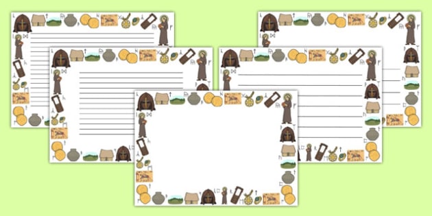 Anglo-Saxon Page Borders Landscape (teacher made)