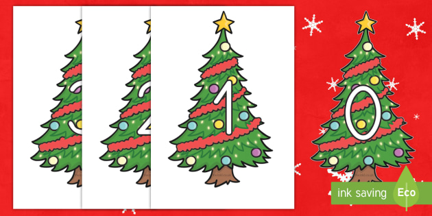 Números de exposición: Árboles de Navidad | Recurso | Twinkl