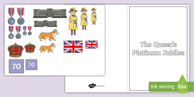 Jubilee Cut and Stick Card Activity - Twinkl - EYFS- KS1