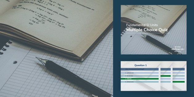 SI Units Multiple Choice Quiz PowerPoint | A Level Physics