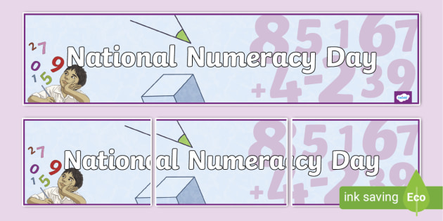 👉 National Numeracy Day Display Banner (teacher made)