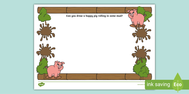 FREE! - Pig Drawing Prompt Activity (teacher made)