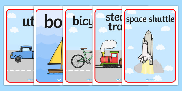 FREE! - Transport Display Posters (teacher made)