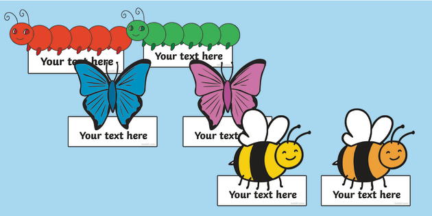 👉 Minibeast Self-Registration Labels (teacher made)