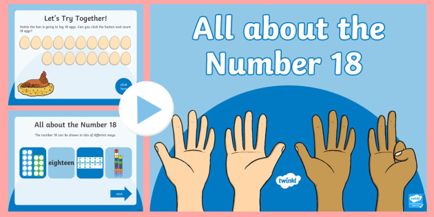 All About Number 18 PowerPoint (teacher made)