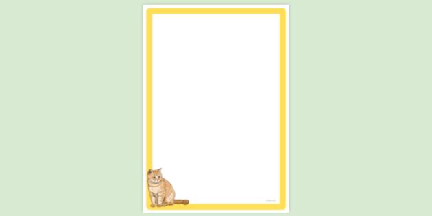 FREE! - Cat Page Border (teacher made)