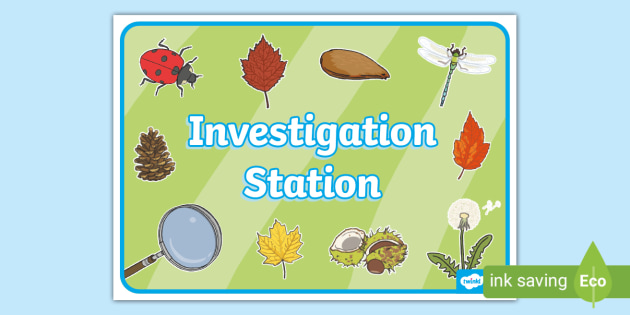 Investigation Station Poster (teacher made)